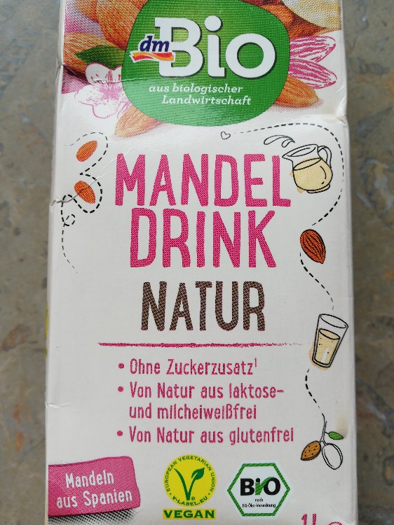dmBio, Mandel Drink, Natur Kalorien - Pflanzliche Getränke - Fddb