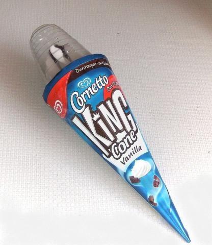 Fotos und Bilder von Speiseeis, Cornetto King Cone Vanilla, Vanille ...