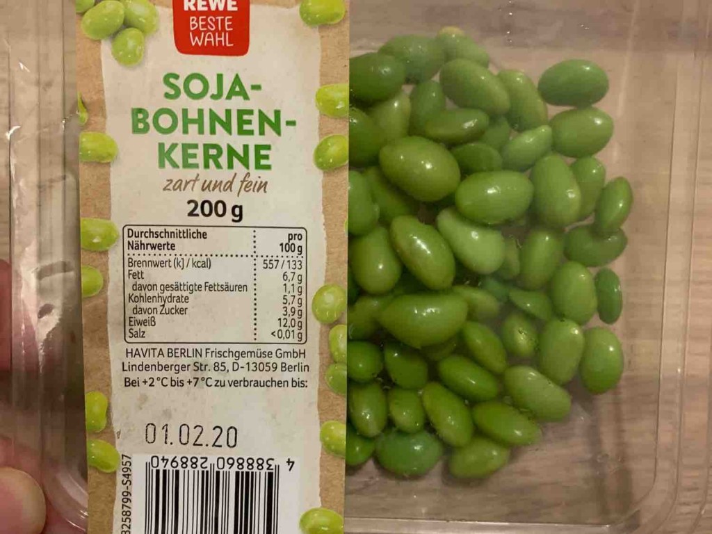 Rewe Beste Wahl, Soja-Bohnen-Kerne Kalorien - Sojaprodukte - Fddb