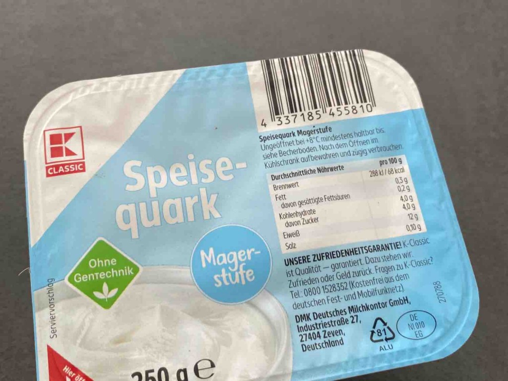 Kaufland, Speisequark, Magerstufe Kalorien - Neue Produkte - Fddb