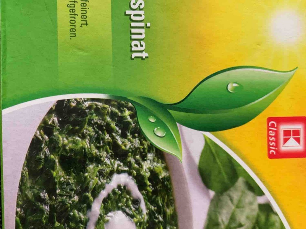 K-Classic, Rahmspinat Kalorien - Neue Produkte - Fddb