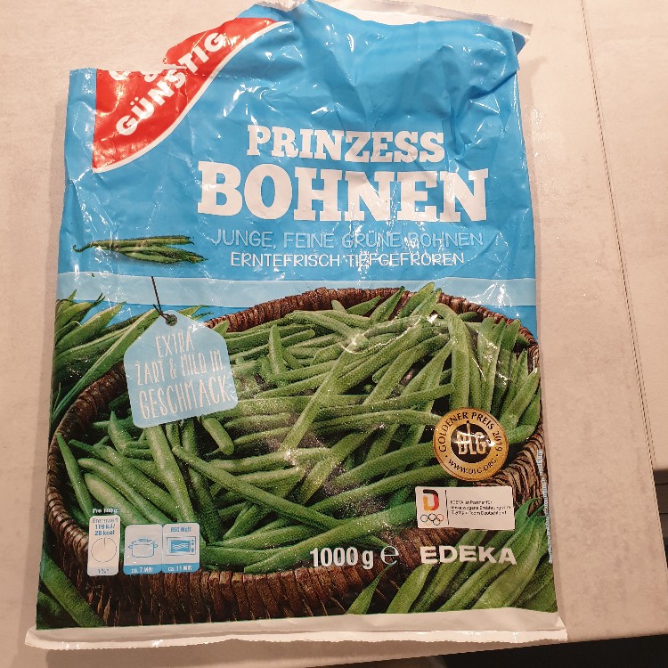 Gut & Günstig, Prinzess Bohnen Kalorien - Neue Produkte - Fddb