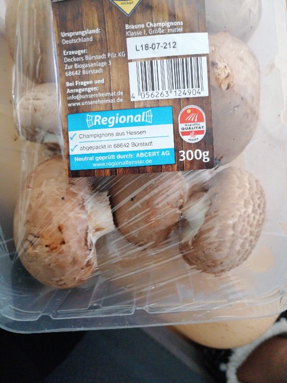 Edeka, Champignons , braun, frisch Kalorien - Neue Produkte - Fddb