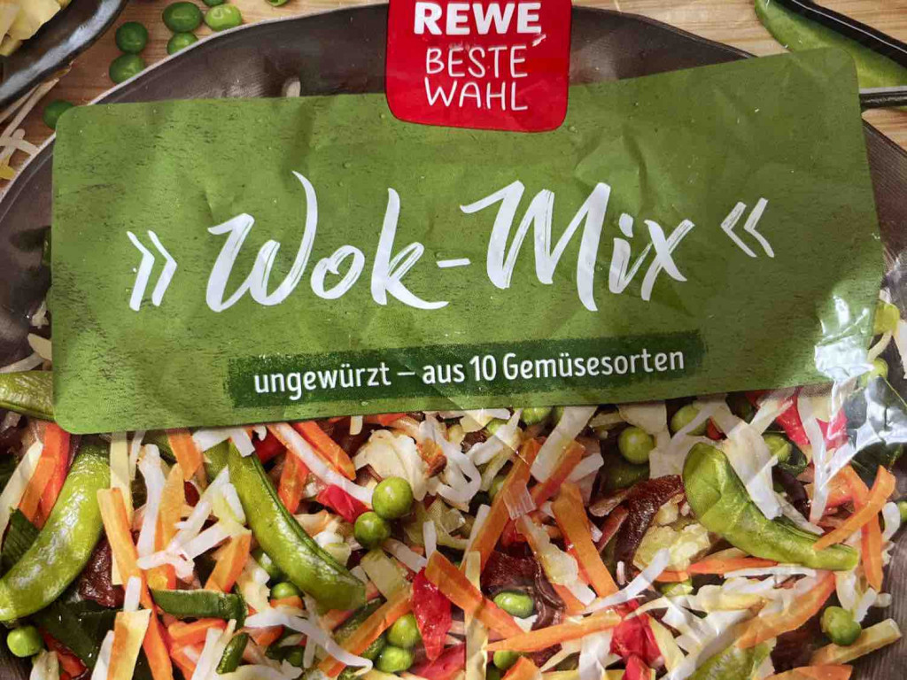 Rewe Beste Wahl, Wok-Mix, ungewürzt - aus 10 Gemüsesorten Kalorien ...