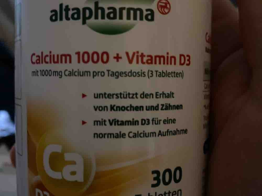 Altapharma, Calcium plus Vitamin D3 Tabletten Kalorien ...