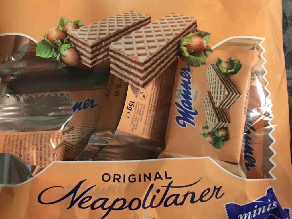 Manner, Mini Neapolitaner, Haselnuss Kalorien - Süsswaren - Fddb