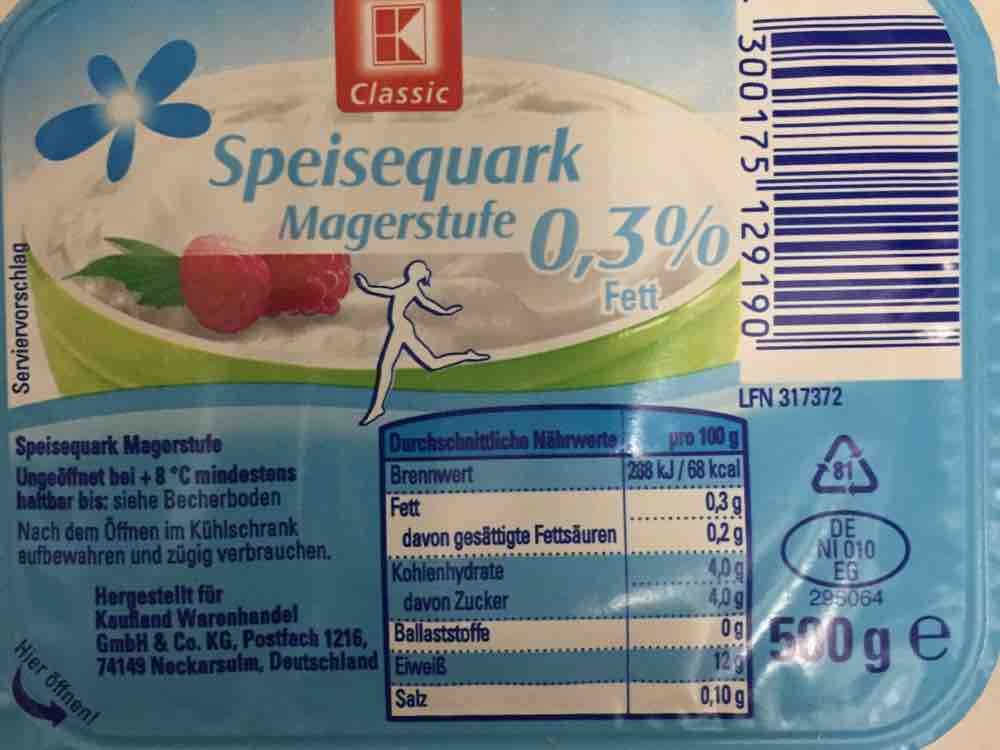 K-Classic, Magerquark 0,3% Kalorien - Neue Produkte - Fddb